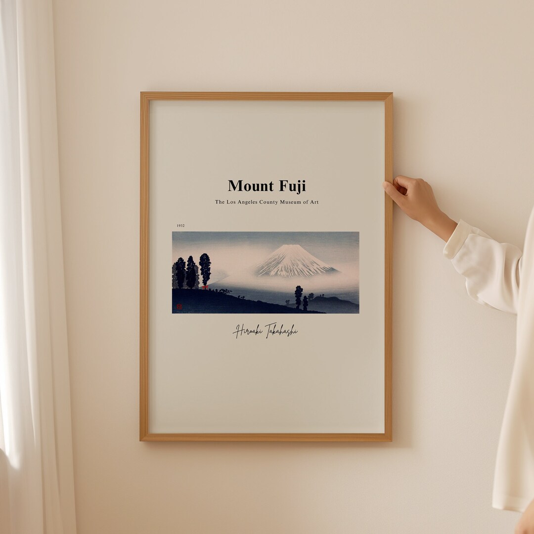 Hiroaki Takahashi Poster - the Art of Japan, Mount Fuji Print, Framed ...