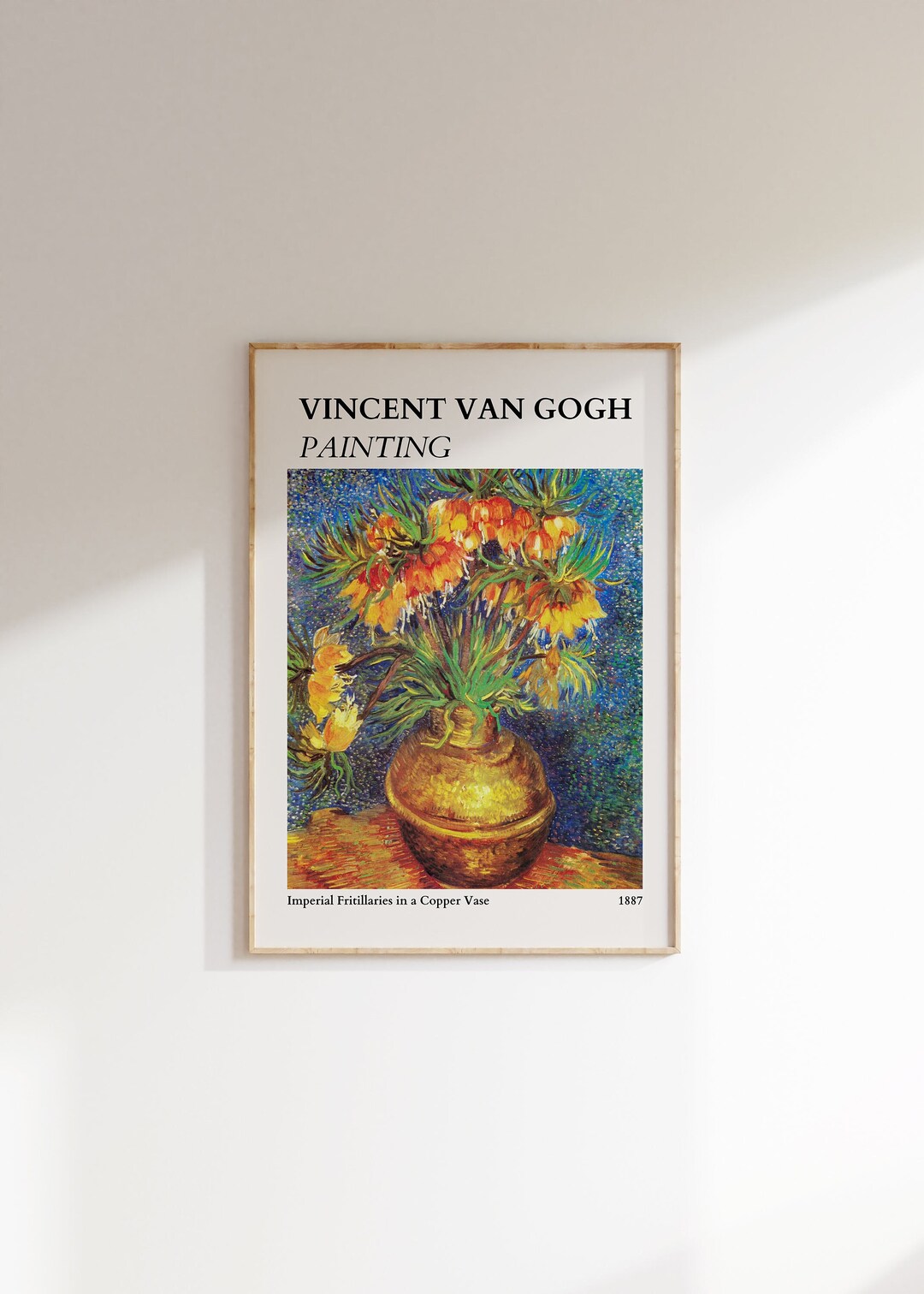 Vincent Van Gogh Poster - Modern Exhibition Wall Art, Van Gogh Print as ...