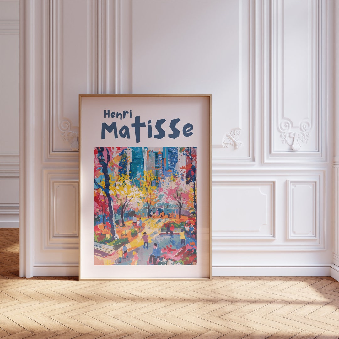 Henri Matisse Inspired Print With Frame, Matisse Art Print Livingroom ...