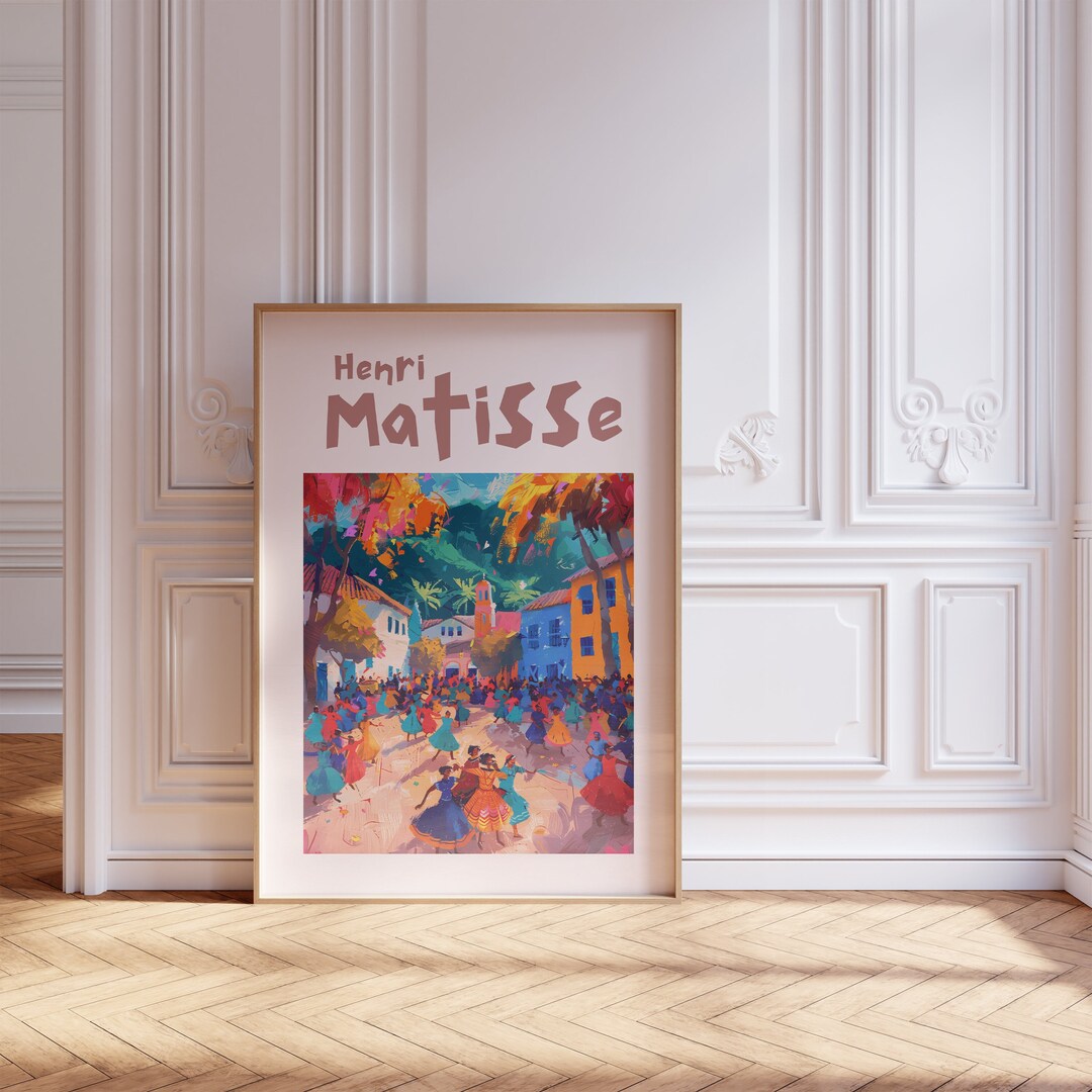 Henri Matisse Inspired Print With Frame, Artful Matisse Framed Poster ...