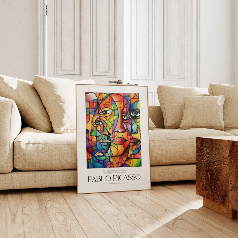 Pablo Picasso Poster, Abstract Vintage Art Print, Minimalist Gift Idea ...