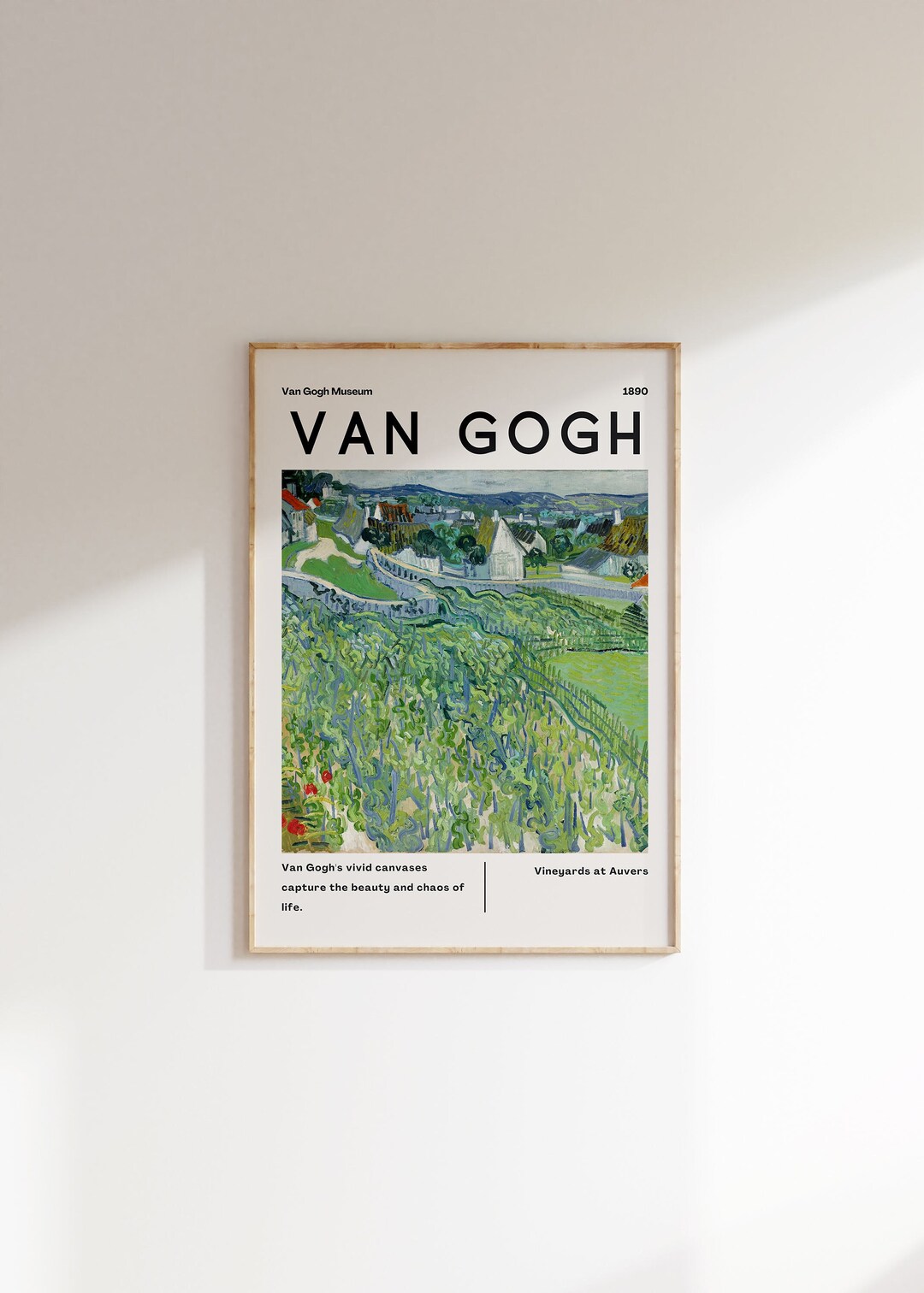 Vincent Van Gogh Poster - Modern Exhibition Wall Art, Van Gogh Print as ...