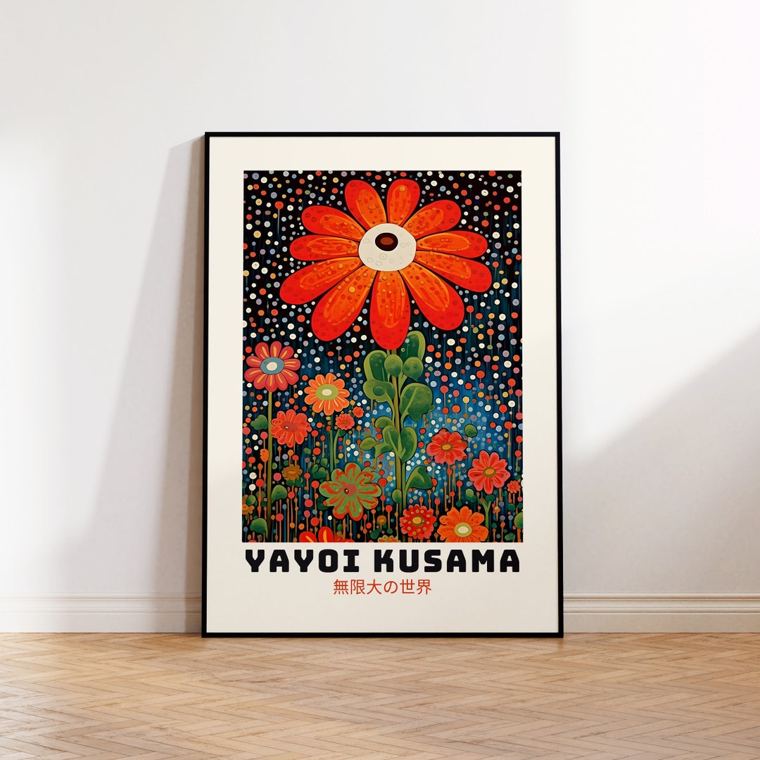 Yayoi Kusama Poster - Abstract Yayoi Kusama Print, Japandi Art ...