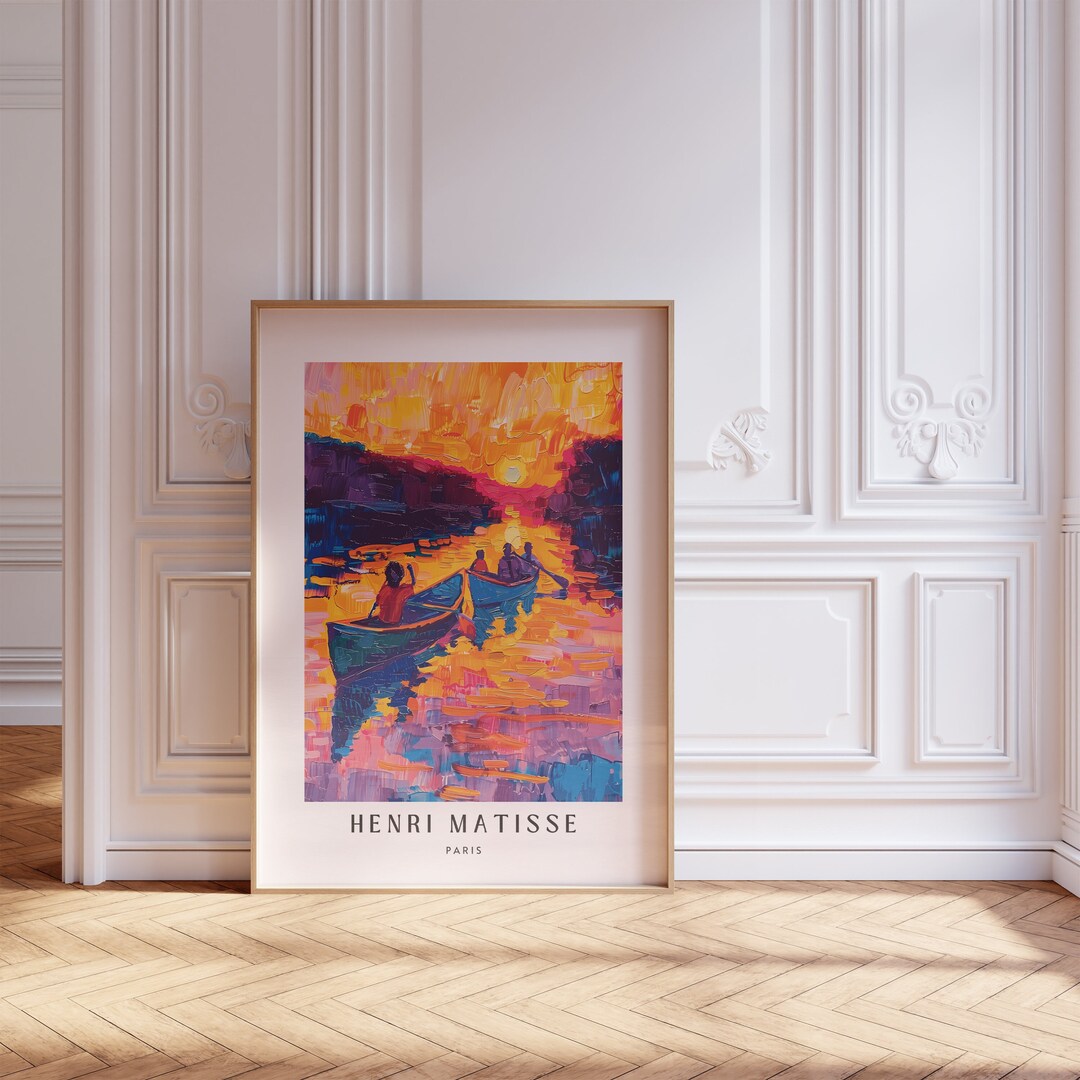 Henri Matisse Inspired Print With Frame, Artful Matisse Framed Poster ...