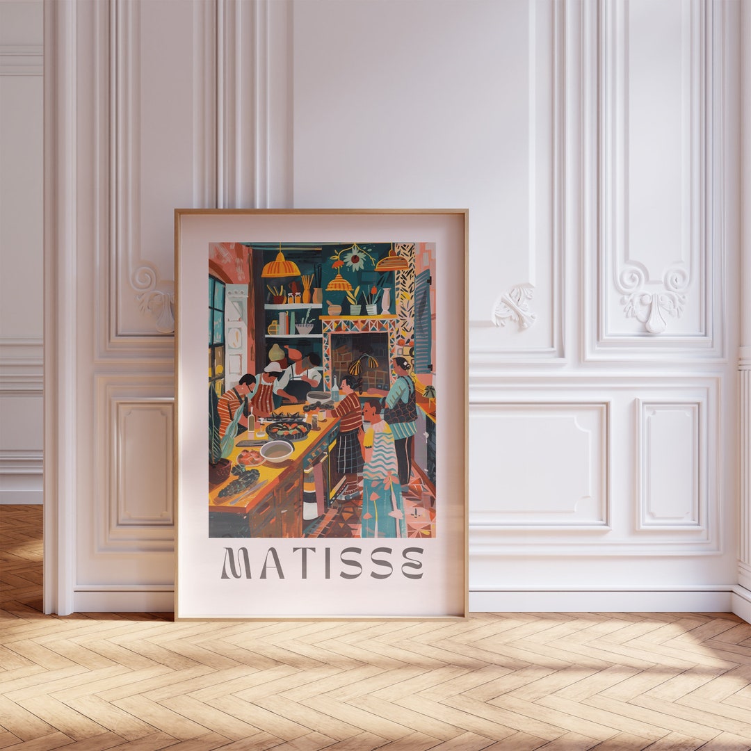 Henri Matisse Inspired Print With Frame, Matisse Art Print Livingroom ...