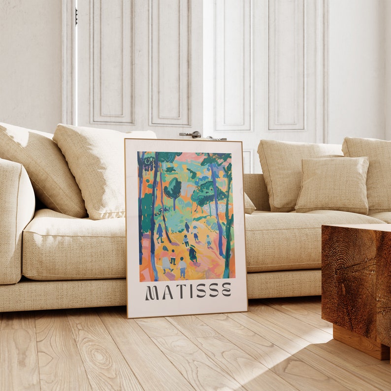 Henri Matisse Inspired Print With Frame, Artful Matisse Framed Poster ...