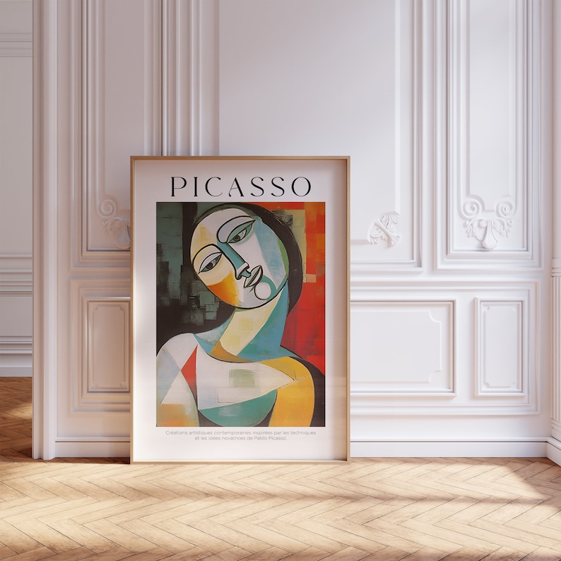 Pablo Picasso Poster, Abstract Vintage Art Print, Minimalist Gift Idea ...