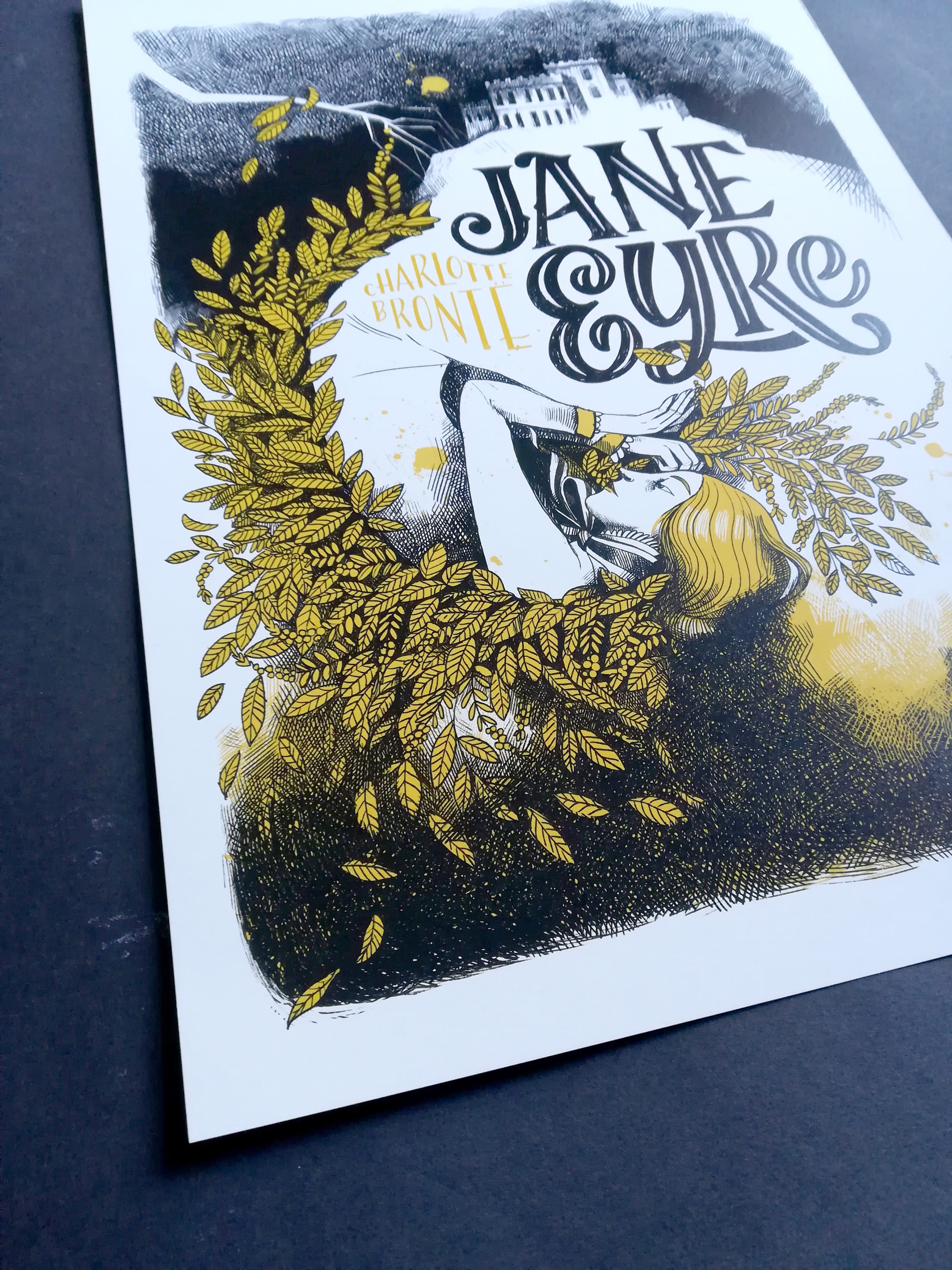 Jane Eyre Poster Dedicated to the Novel by Charlotte Bronte - Etsy