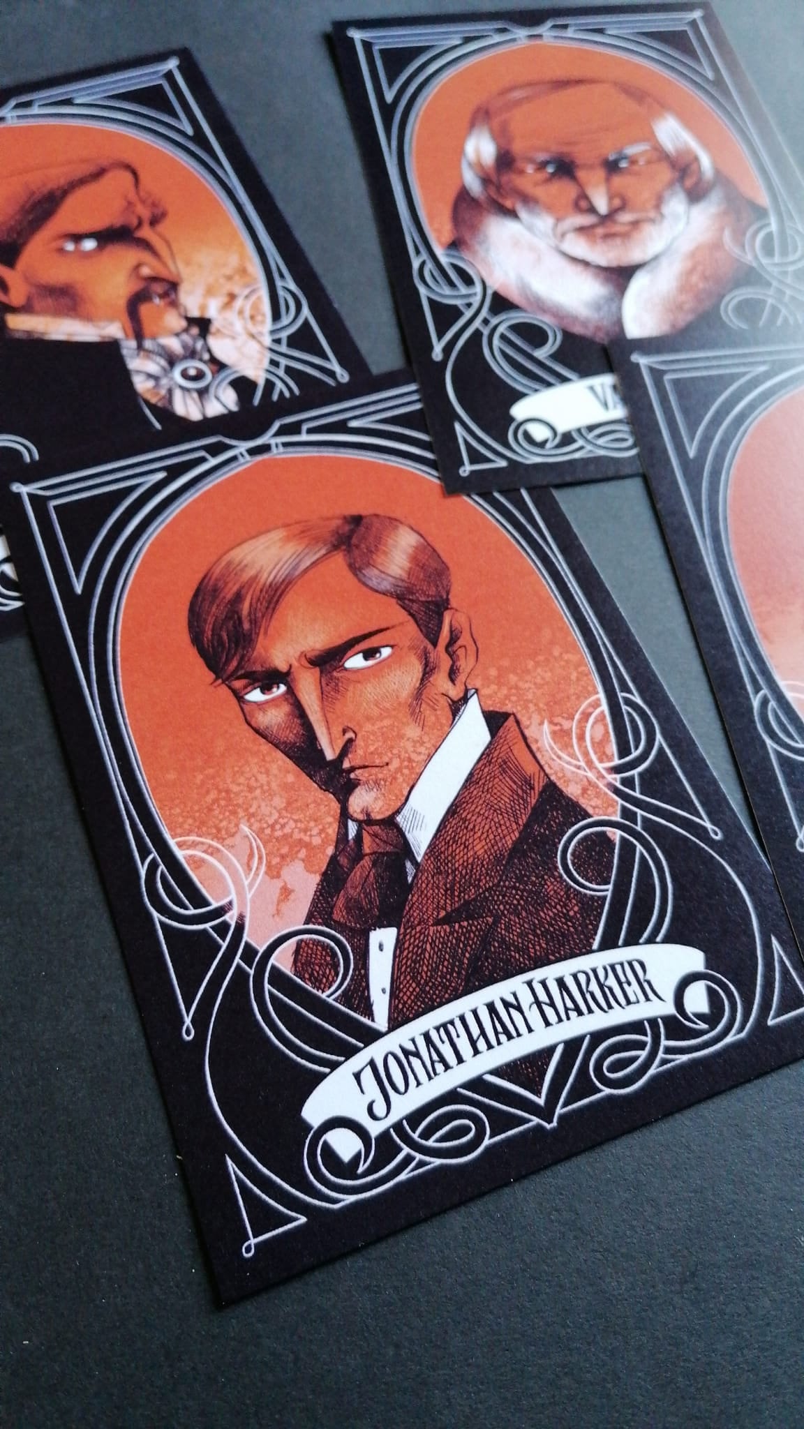 Dracula Postcards, Portraits of the Characters From Bram Stoker Gothic ...