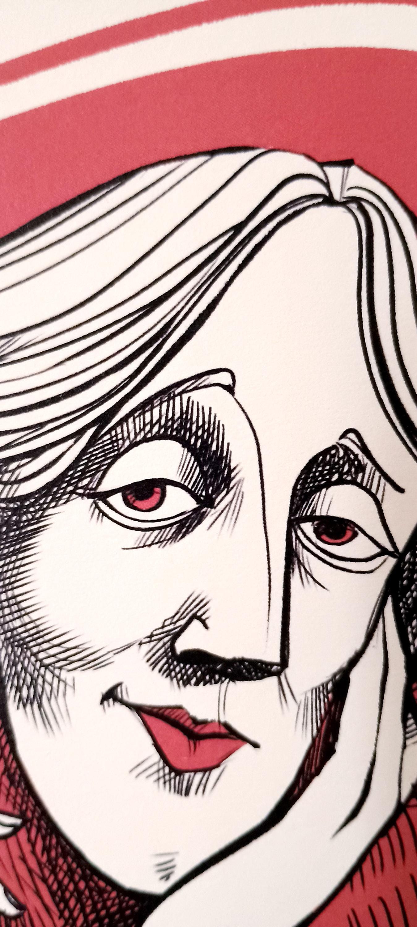 Virginia Woolf Illustrated Poster – Literary Art Print, A4 - Etsy