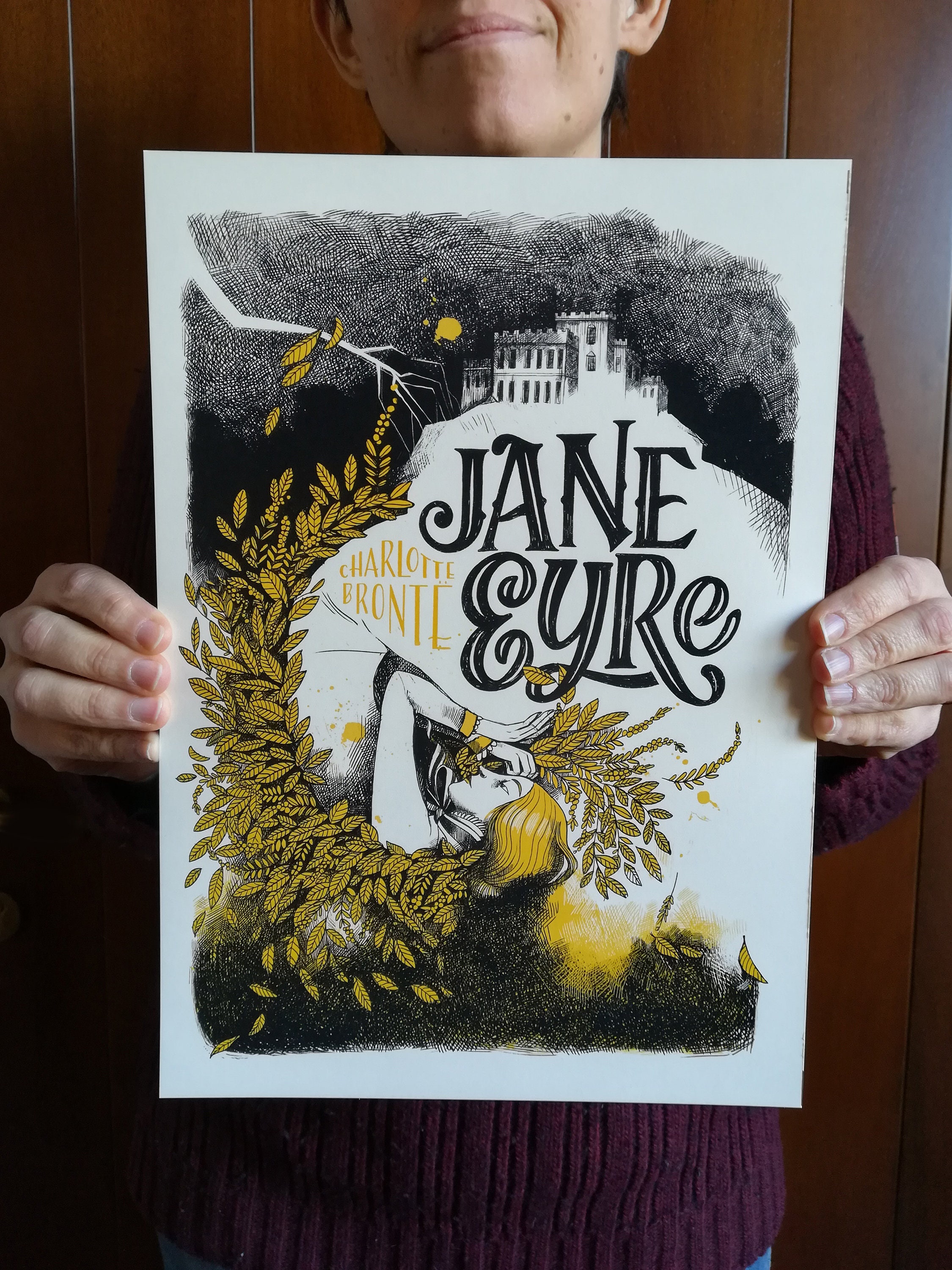 Jane Eyre Poster Dedicated to the Novel by Charlotte Bronte - Etsy