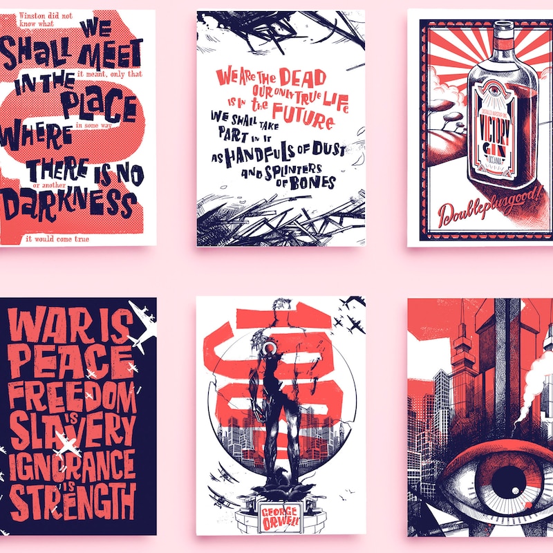 1984 George Orwell Poster - Etsy