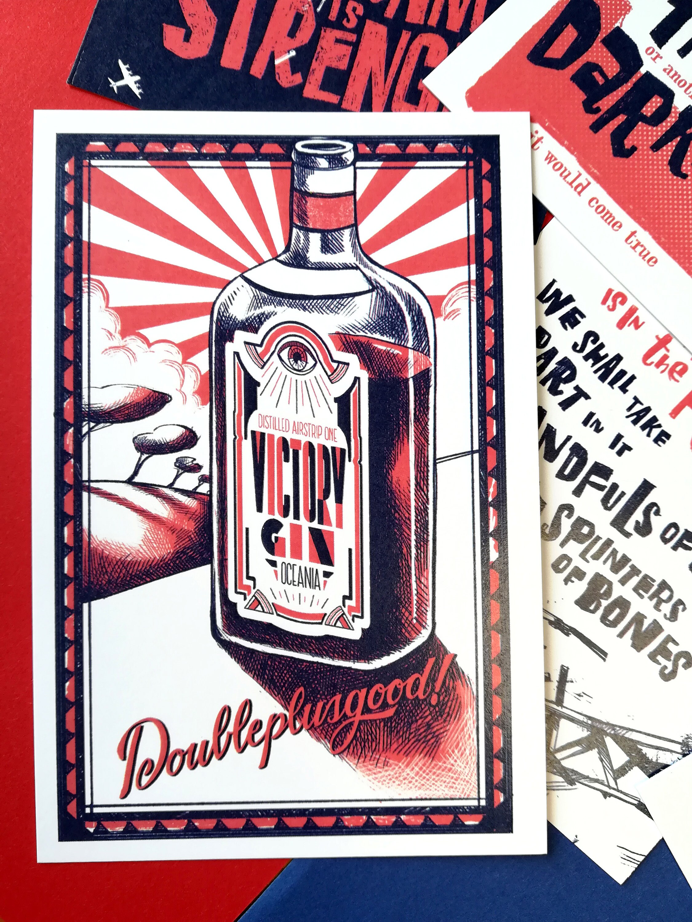 1984 Postcards, Illustrations and Quotes From the George Orwell Novel ...