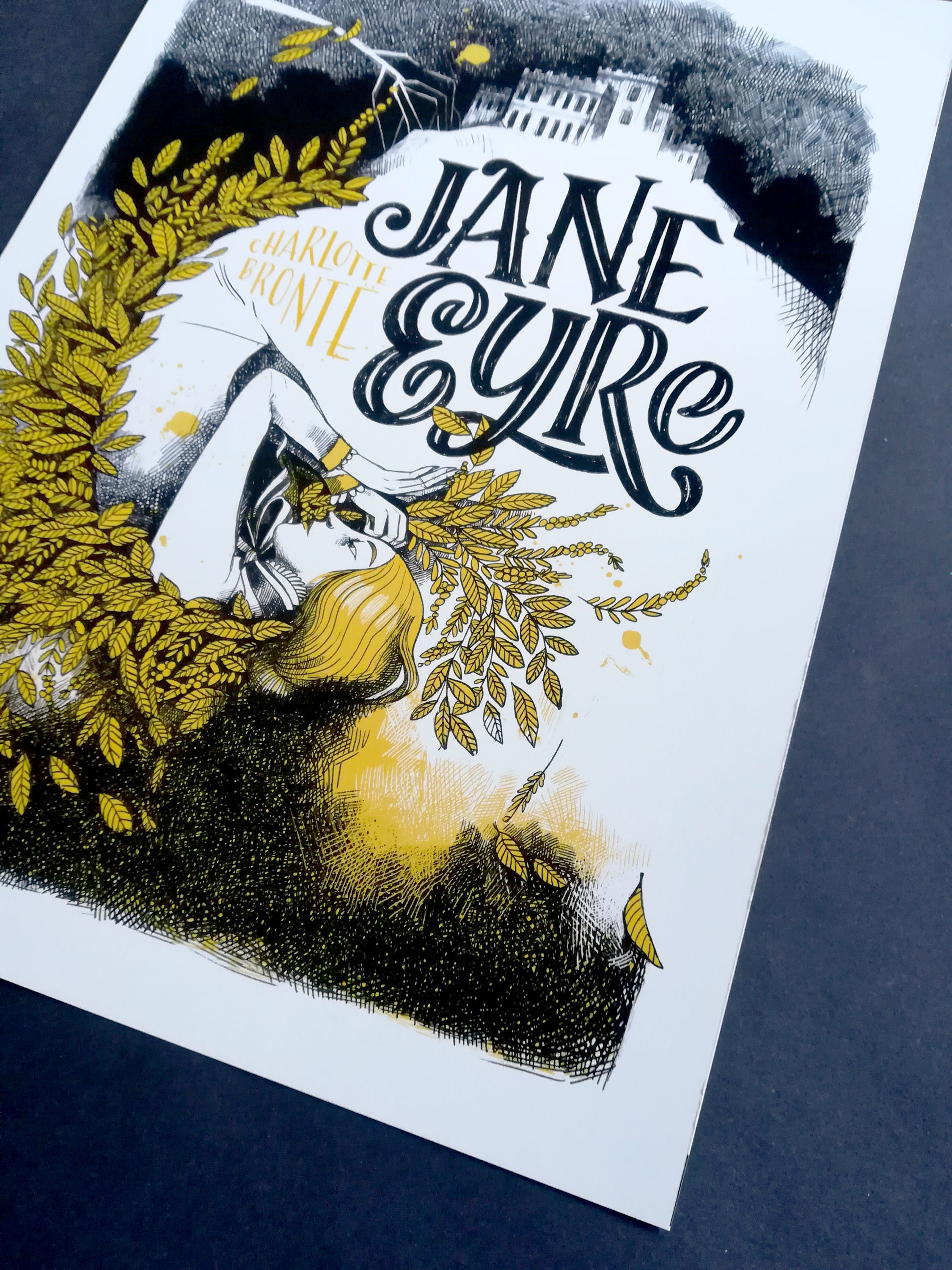 Jane Eyre Poster Dedicated to the Novel by Charlotte Bronte - Etsy