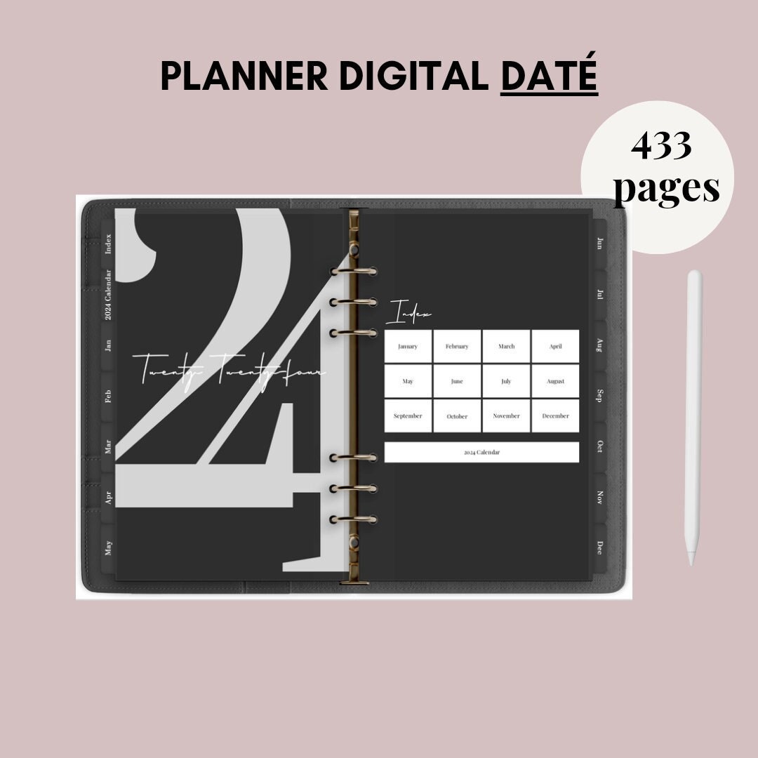 Digital Planner Annual 2024 Compatible With Notegood, Notability on ...