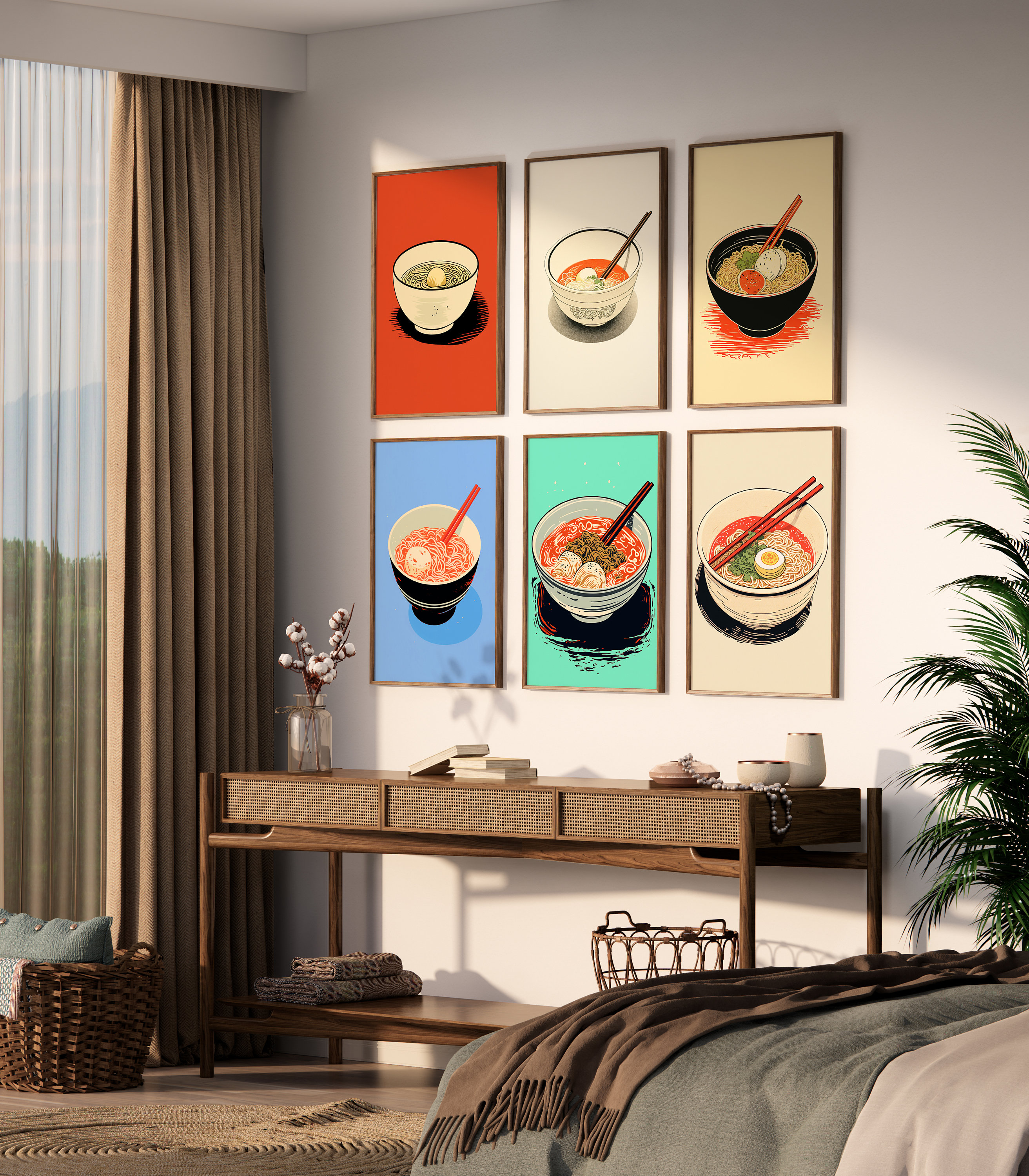 Food Wall Art Set of 6 Prints, Kitchen Wall Decor, Kitchen Wall Art ...