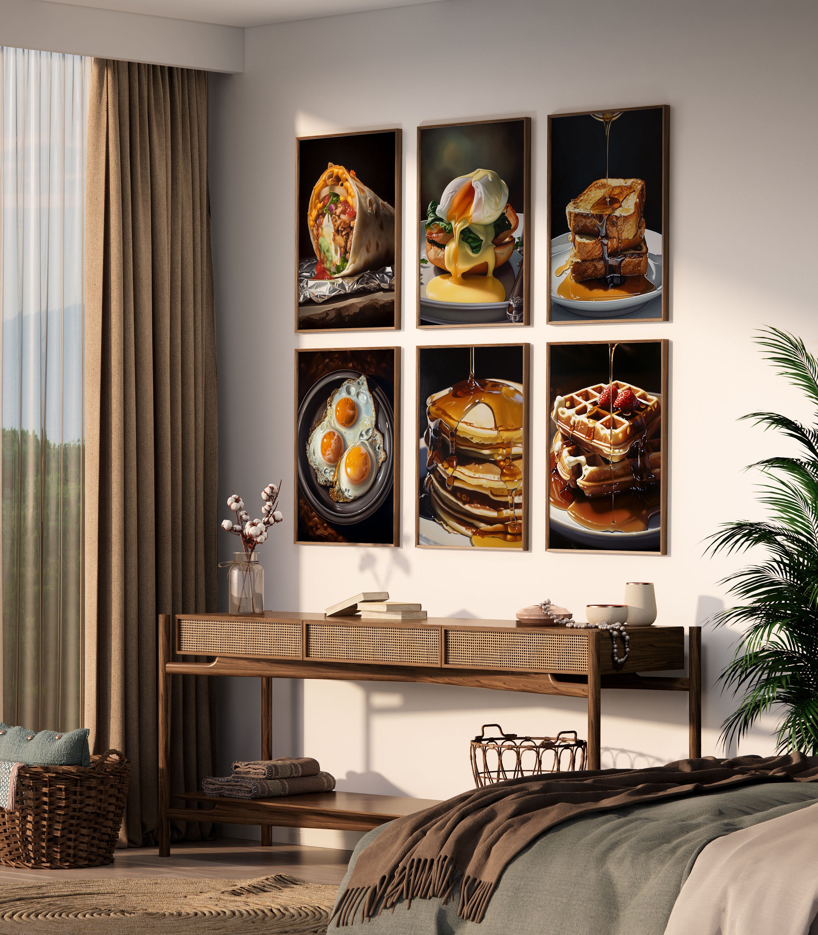 Set of 6 Food Wall Art Prints, Kitchen Wall Decor, Kitchen Wall Art ...