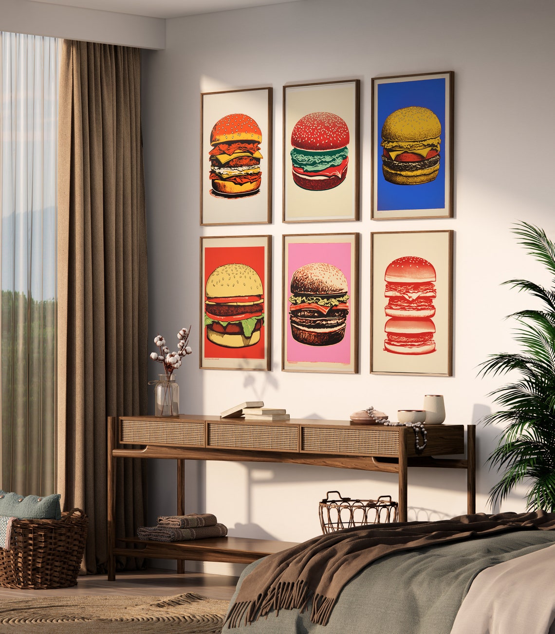 Food Wall Art Set of 6 Prints, Kitchen Wall Decor, Kitchen Wall Art ...