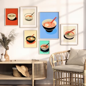Food Wall Art Set of 6 Prints, Kitchen Wall Decor, Kitchen Wall Art ...