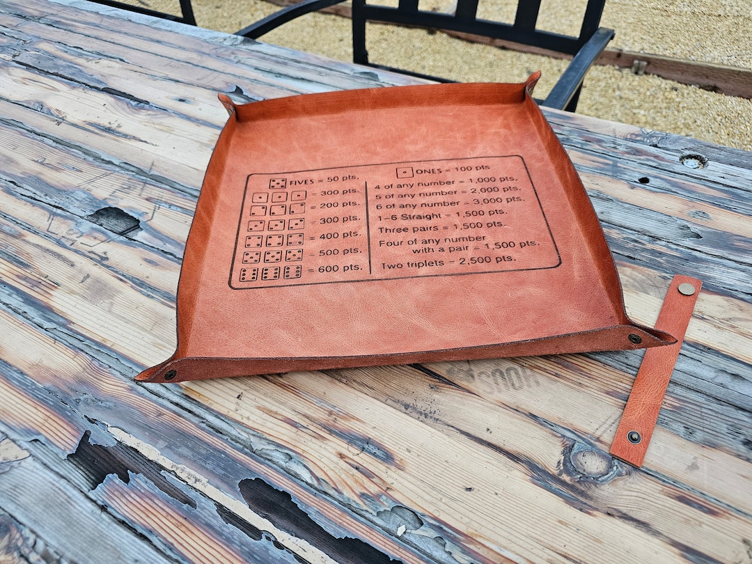 Farkle Fury: Premium Leather Dice Mat - Etsy
