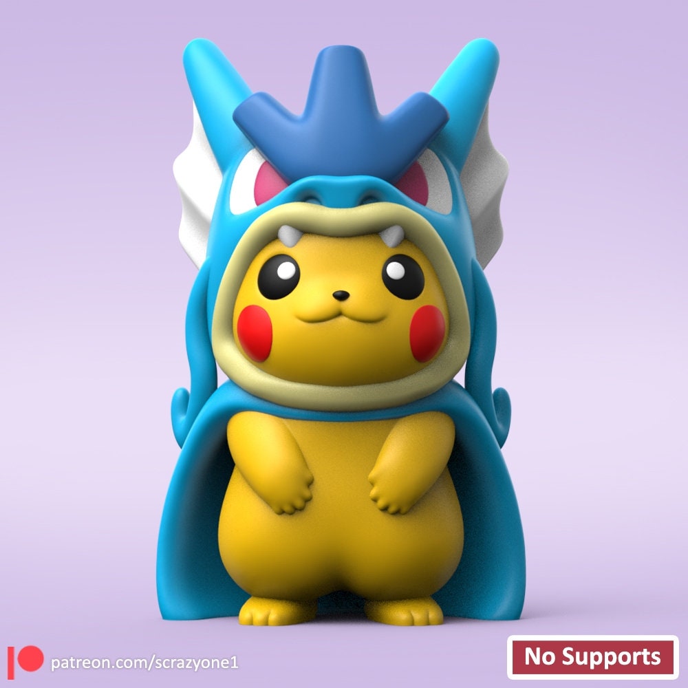 Pikachu Cosplay Gyarados Pikachu Gyarados Costume Etsy