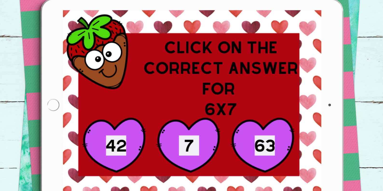 Valentine's Day Multiplication Drills Times Table Practice for 1s -12s ...