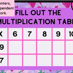 Valentine's Day Multiplication Drills 7-9 Boom Cards 3rd Grade Digital ...