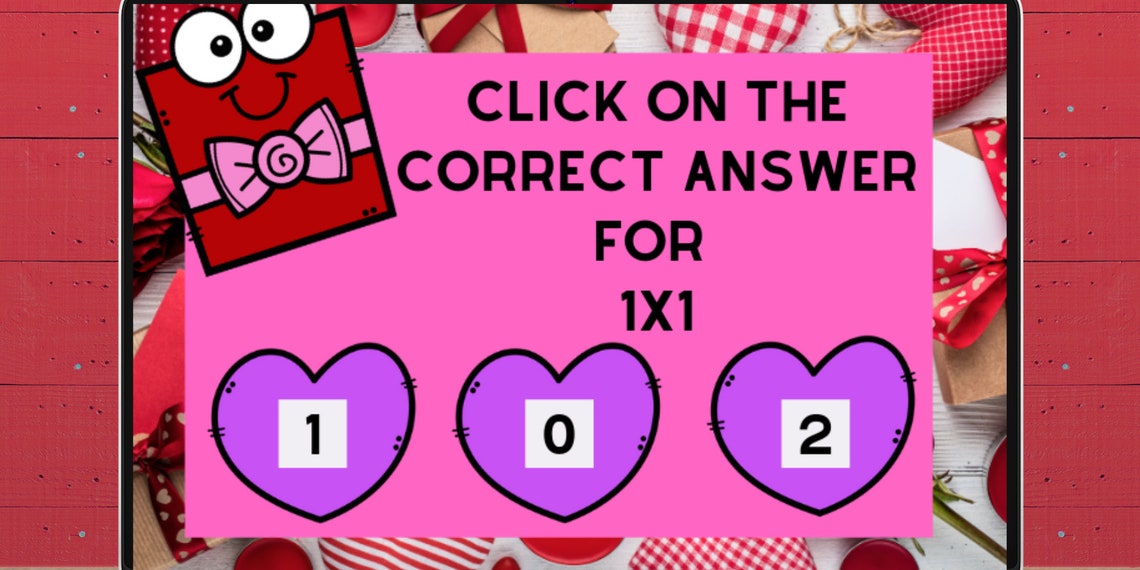 Valentine's Day Multiplication Drills Times Table Practice for 1s -12s ...
