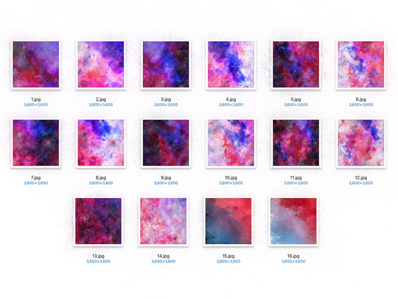 Red and Blue Watercolor Digital Paper- Abstract Art Backgrounds ...