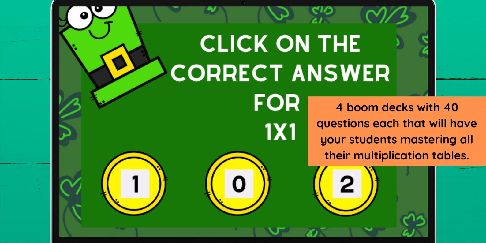 St. Paddy's Day Multiplication Drills Times Table Practice for 1s -12s ...