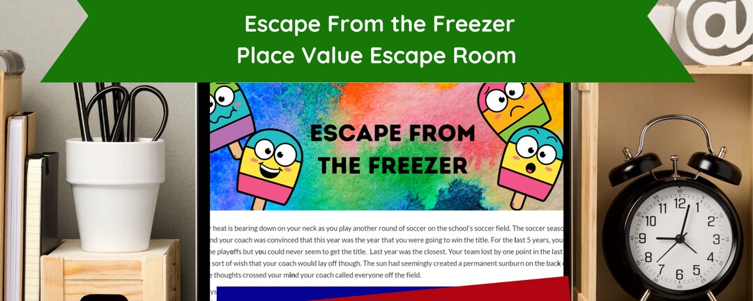 4th Grade Place Value Math Review Activity- Escape Room *digital ...