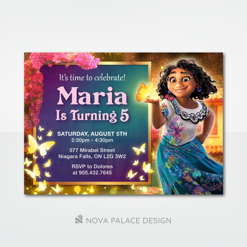 Personalized Encanto Birthday Invite, Encanto Invitation, Kids Birthday ...