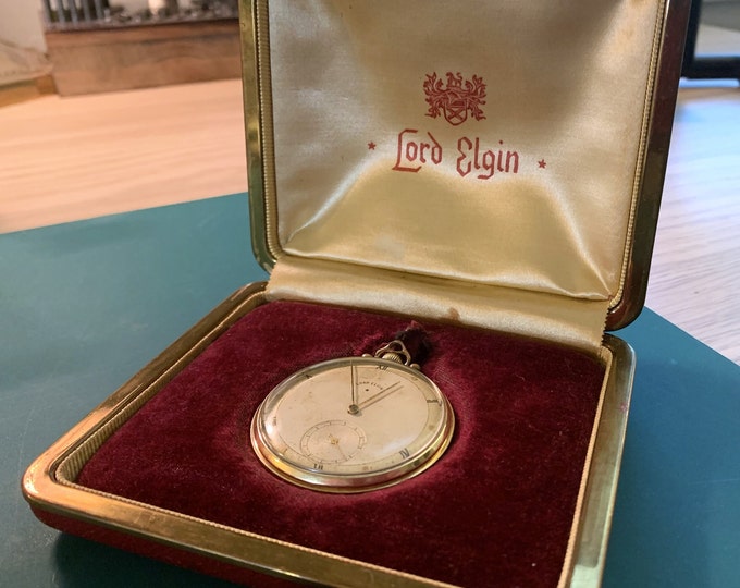 Vintage 1941 Lord Elgin Pocket Watch and Original Box - Etsy