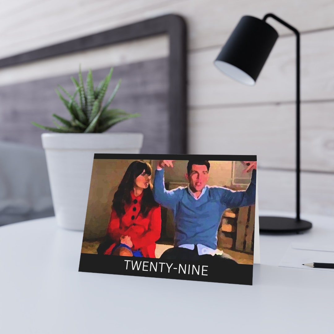 New Girl Schmidt 29 Twenty-nine Birthday Card Greeting - Etsy