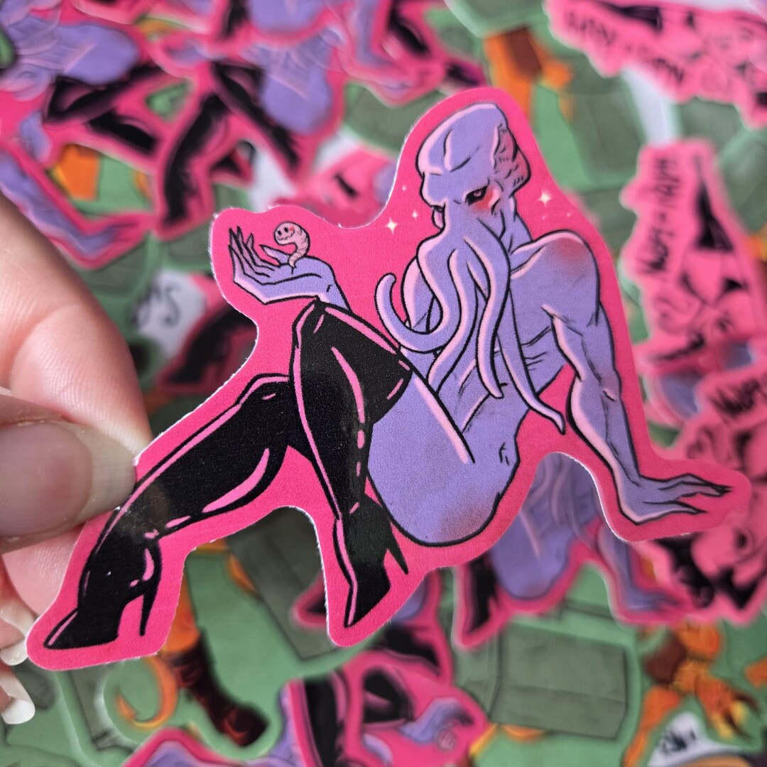 The Emperor Pinup Sticker - Mind Flayer - Etsy
