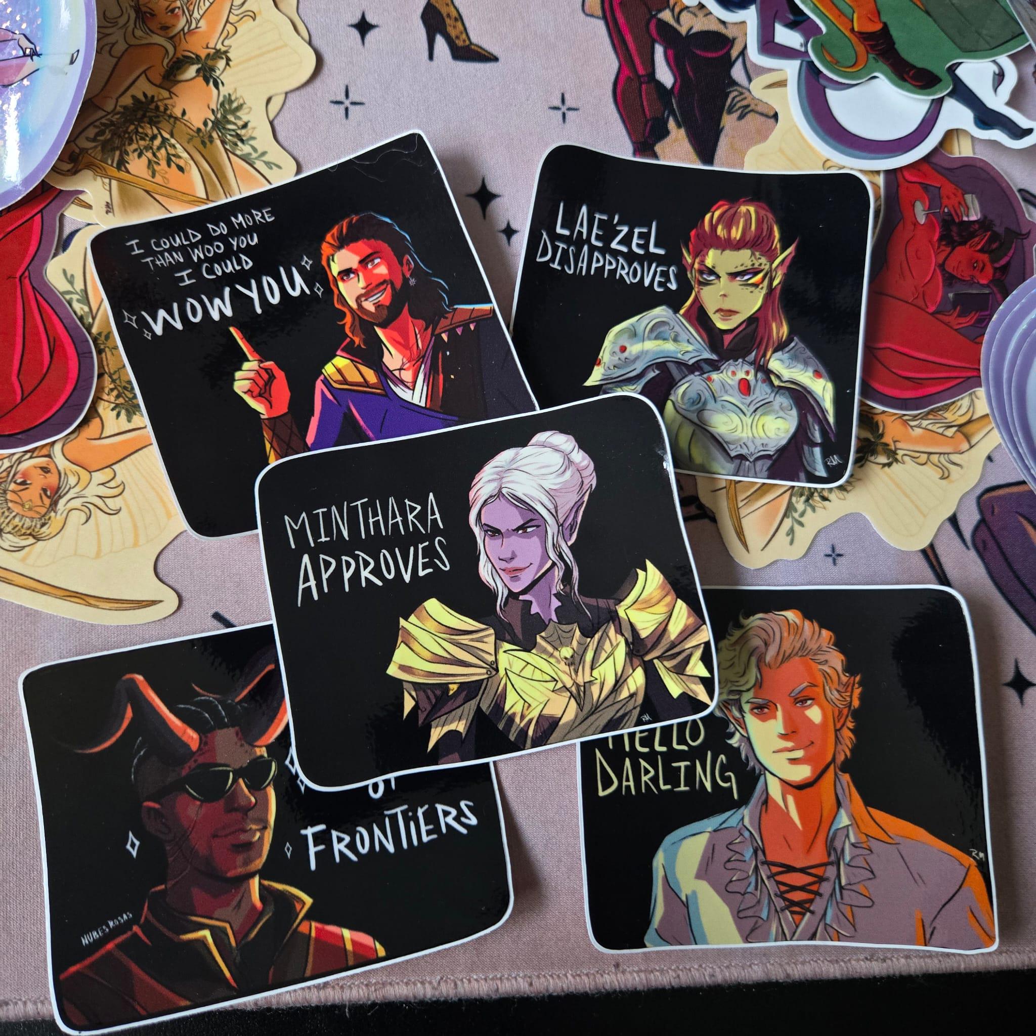 BG3 Quotes/approval Sticker Pack - Etsy