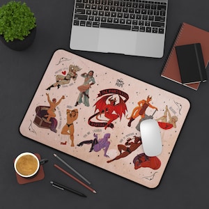 BG3 Pinups MEN Gaming Mouse Pad - Baldurs Gate 3 - Gale, Astarion, Wyll ...
