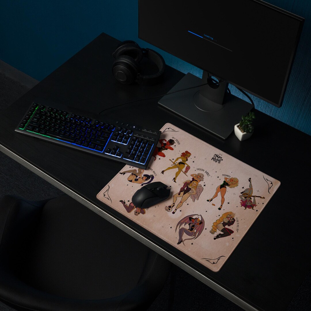 BG3 Pinups Gaming Mouse Pad 18x16 Baldurs Gate 3 Karlach, Lae'zel ...