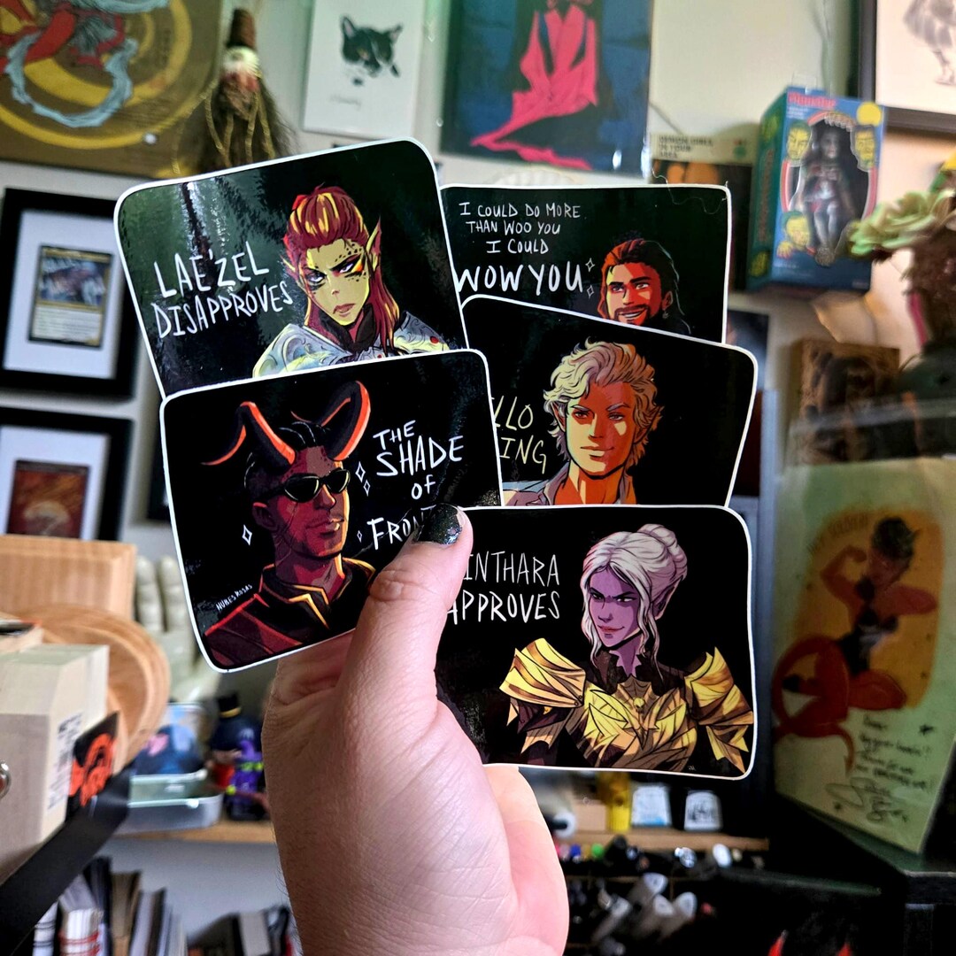 BG3 Quotes/approval Sticker Pack - Etsy