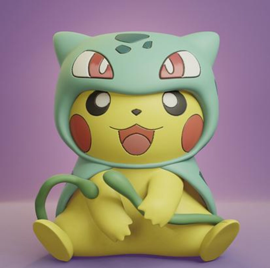 Pokemon, Pikachu 3d Stl File, Gift Idea, Like Pokemon, 3d Pokemon Print ...