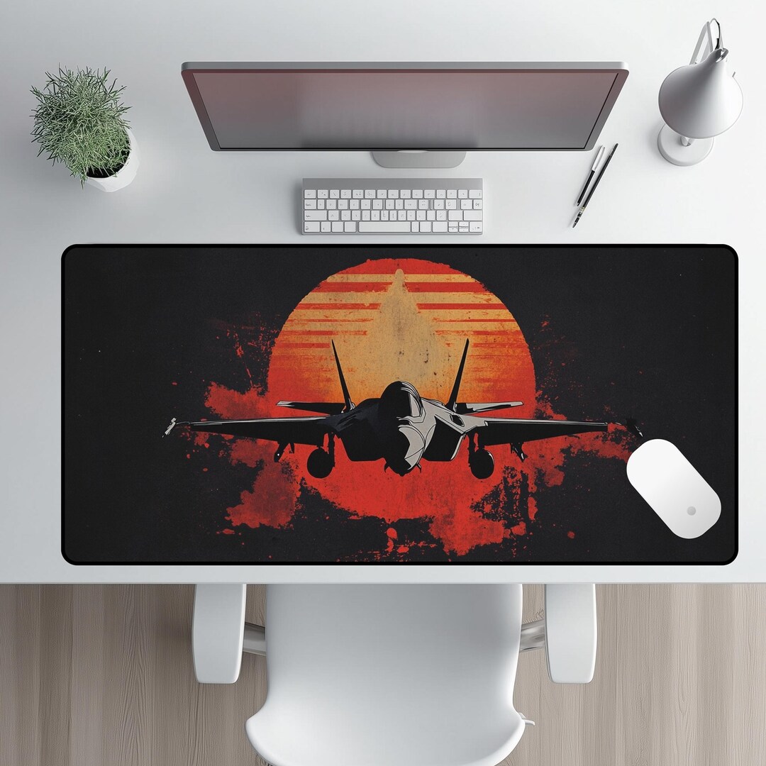 Aviator Desk Mat | Flight Enthusiast Gift, Home Office Decor, Gamer ...