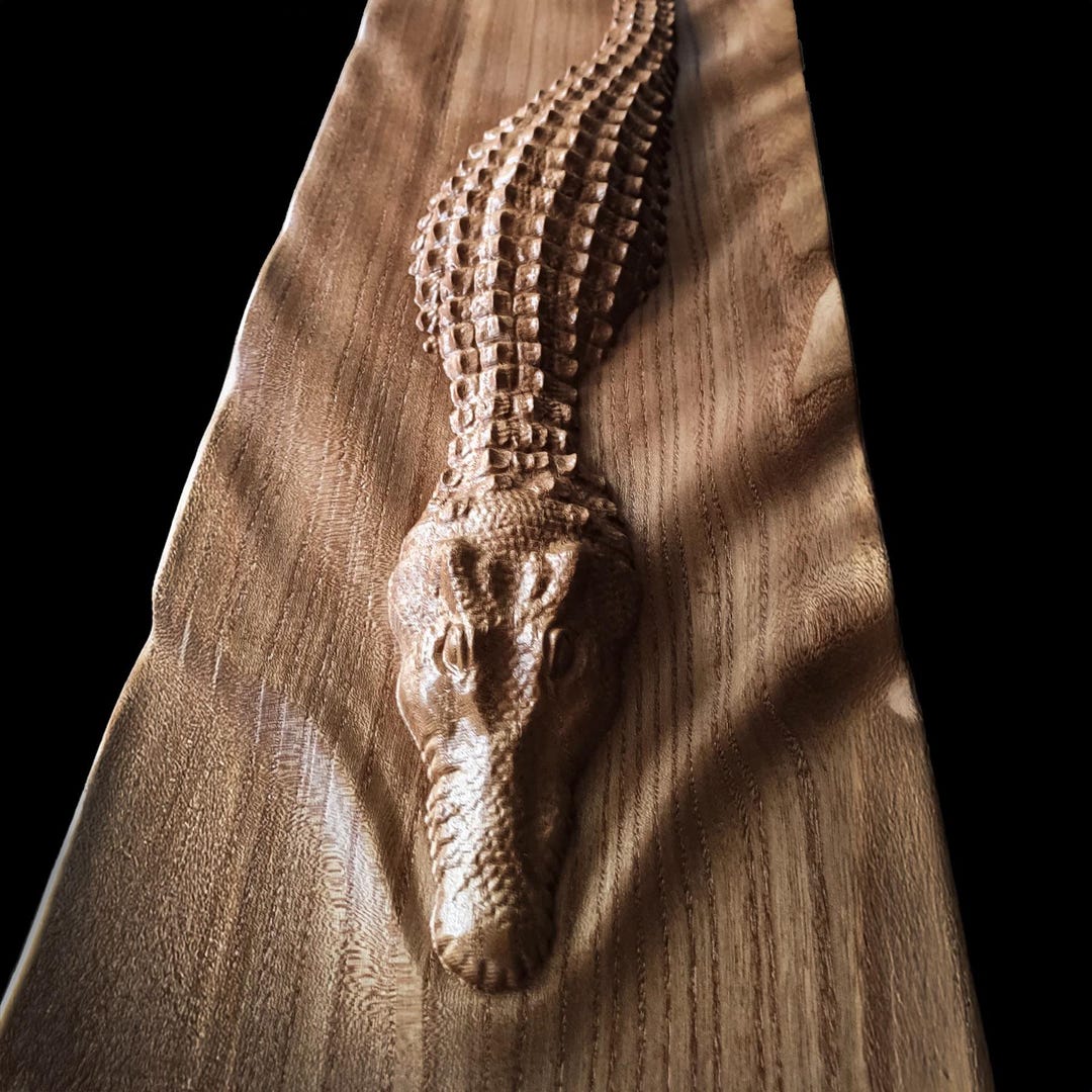 Crocodile/ Alligator - Digital 3D STL File for 3D Printing and CNC - Etsy