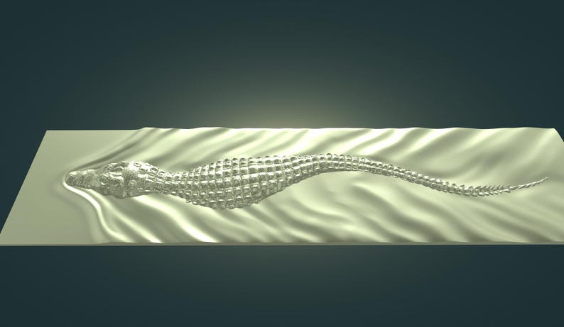 Crocodile/ Alligator - Digital 3D STL File for 3D Printing and CNC - Etsy