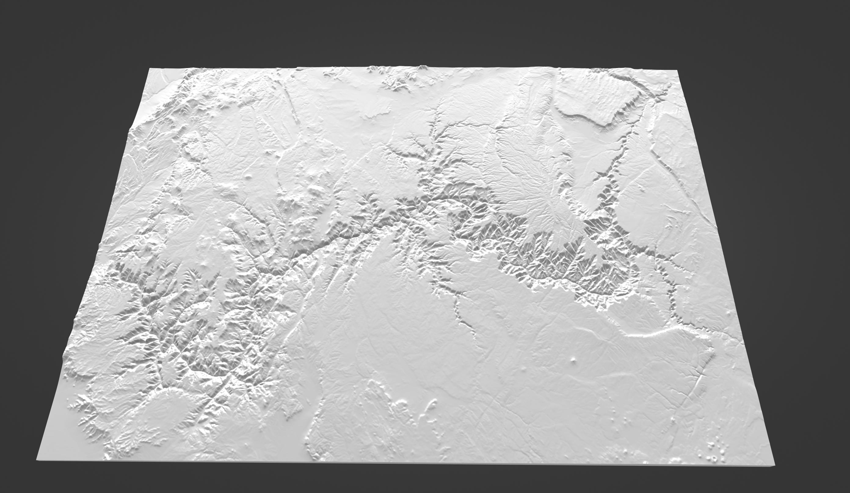 Grand Canyon 3D Model - STL File for CNC & 3D Printing - Topographic ...