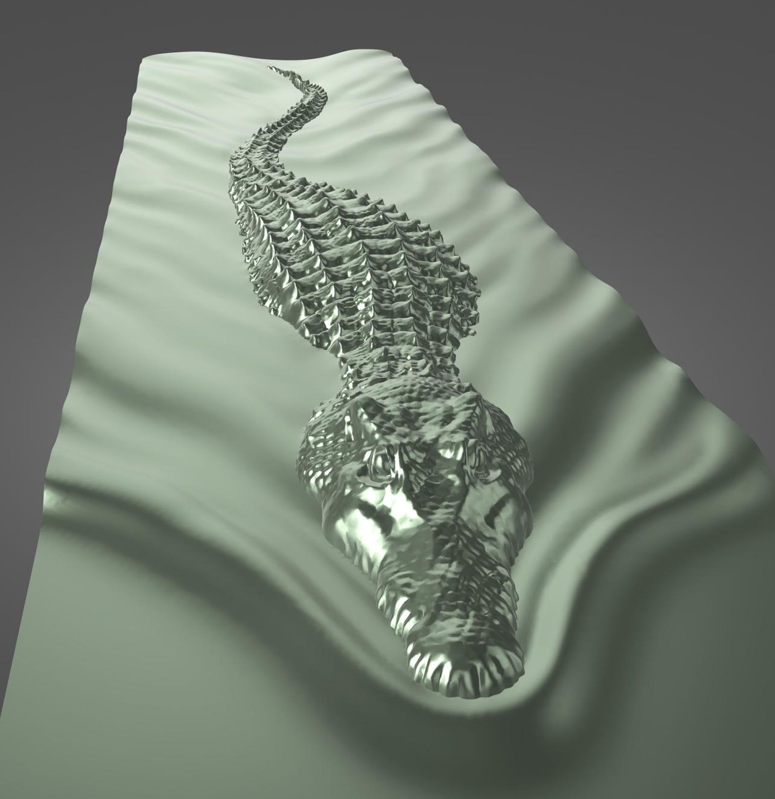 Crocodile/ Alligator - Digital 3D STL File for 3D Printing and CNC - Etsy