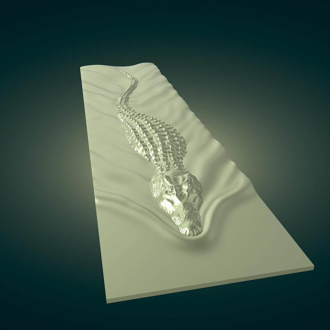 Crocodile/ Alligator - Digital 3D STL File for 3D Printing and CNC - Etsy