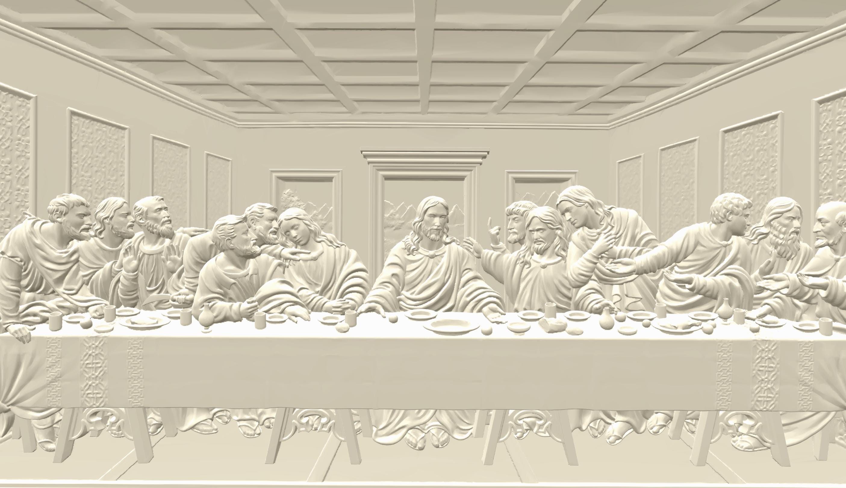 The Last Supper - Digital 3D STL File for 3D Printing and CNC - Etsy