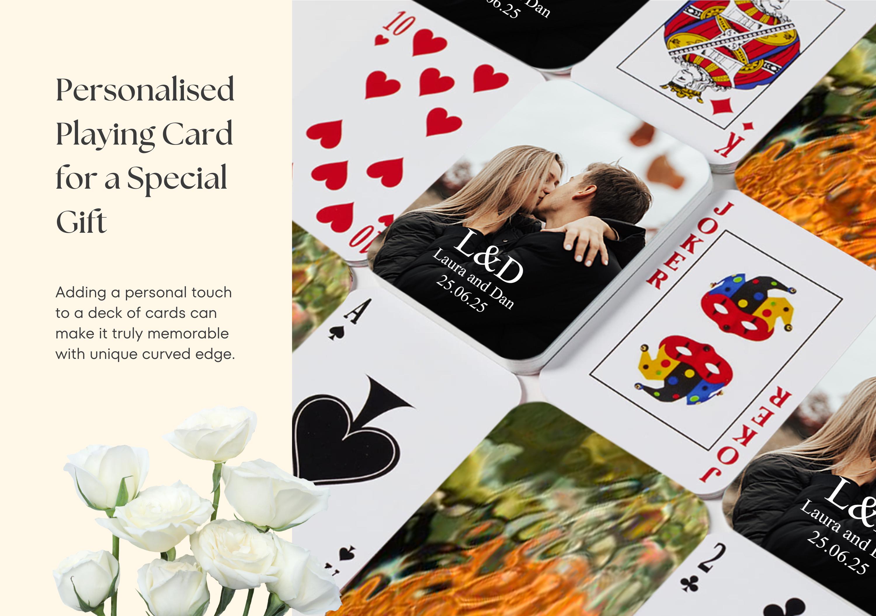 Personalised Playing Cards Custom Photo & Name Deck Unique Gift ...