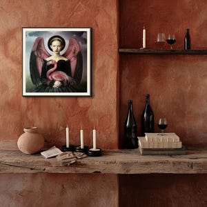 SIGNED NUMBERED PRINT - the Flamingo Angel - Etsy