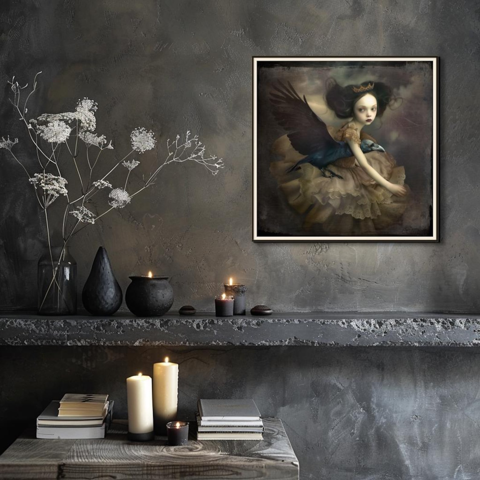 SIGNED NUMBERED PRINT - Giclee Art "the Princess and the Raven" - Etsy